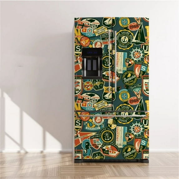 Baseball Refrigerator Stickers Ball Sport Game Fridge Sticker Self ...