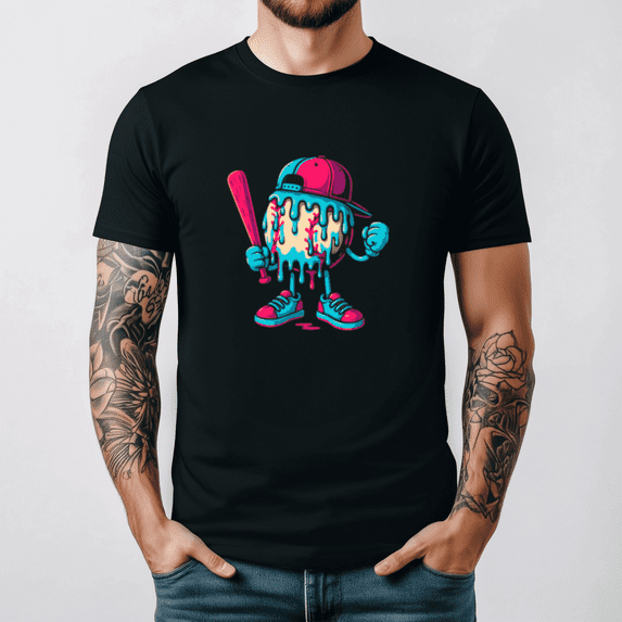 Baseball Respect the Game Ice Cream Shirt for Youth School and Sports ...