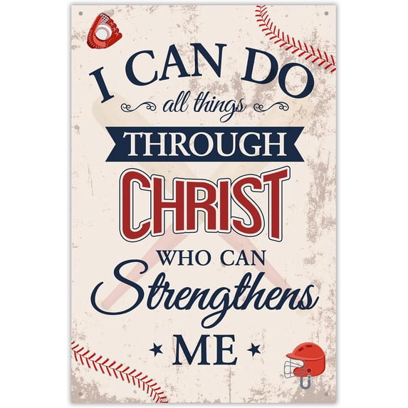 Baseball Room Decor for Boys, Sports Decor for Boys Bedroom "I Can Do ...