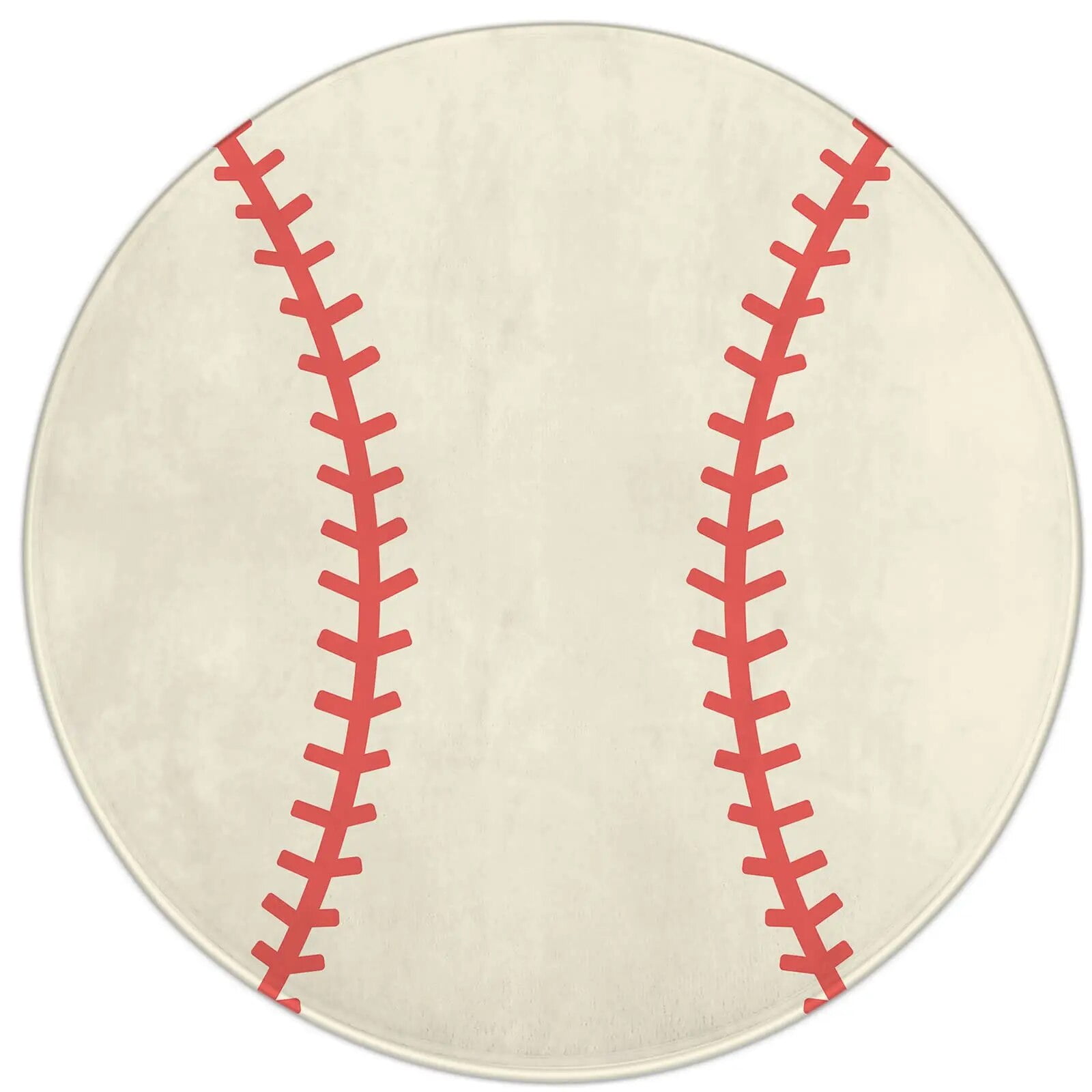 Baseball Round Carpet Anti-Slip 3D Printed Area Rug Floor Mat for Home ...