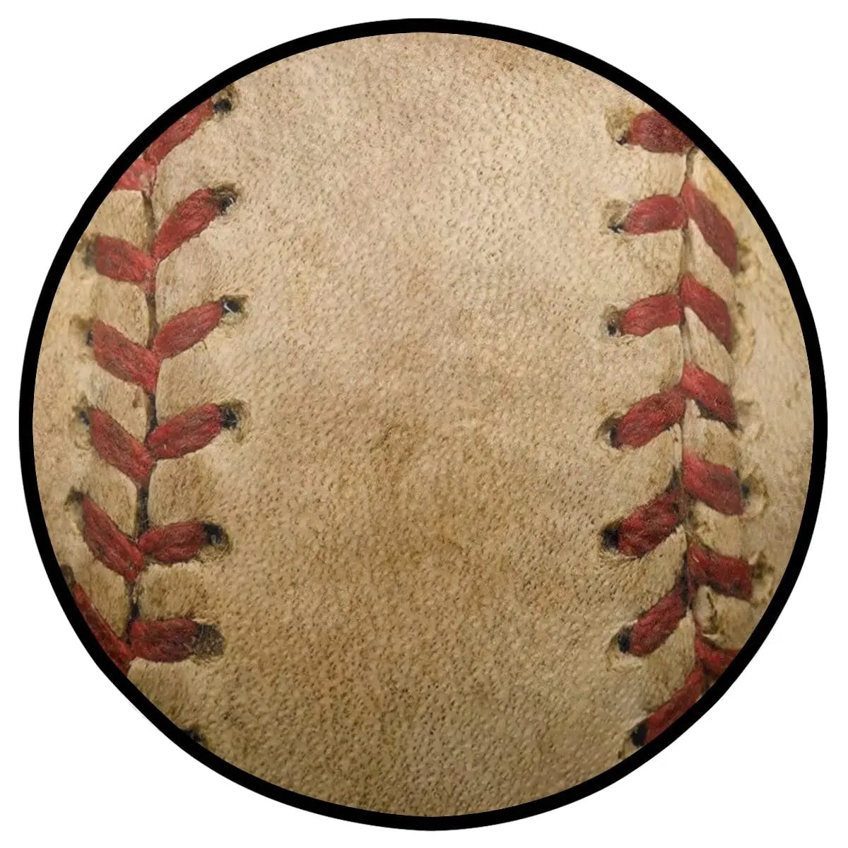 Baseball Round Carpet Anti-Slip 3D Printed Area Rug Floor Mat for Home ...
