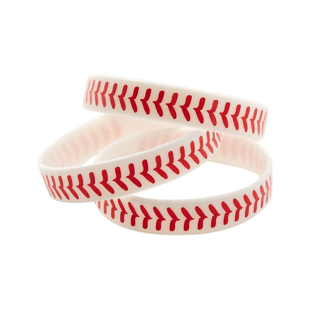 Fun Express Baseball Bracelets in Rubber - Walmart.com