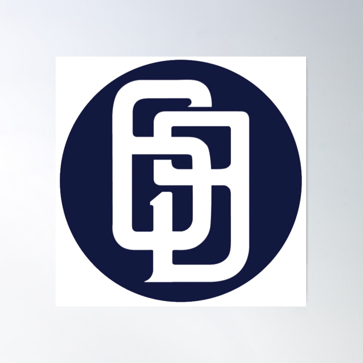 Baseball - San Diego - 619 Area Code Poster Wall Art, Modern Wall Decor ...