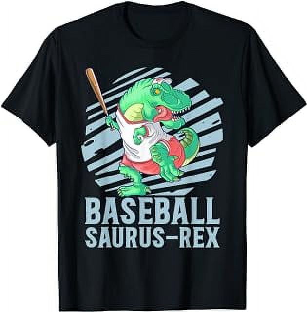 Baseball Saurus Rex for Kids Future Baseball Players T-Shirt - Walmart.com