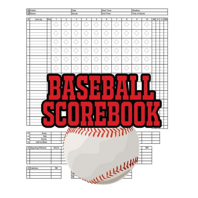 Baseball Scorebook: 100 Scoring Sheets For Baseball and Softball Games ...