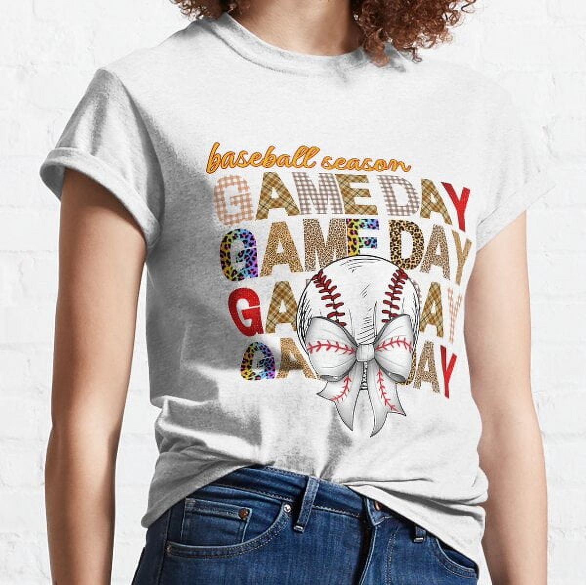 Baseball Season Game Day Colorful Design Classic T-shirt - Walmart.com