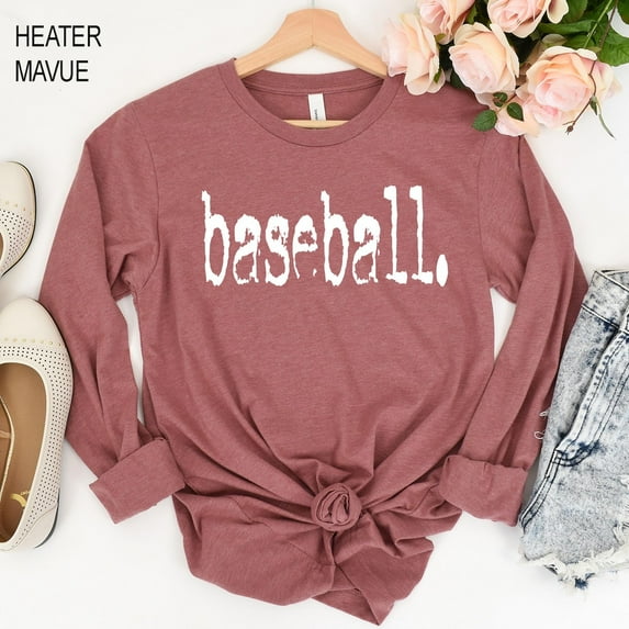 Baseball Season Sweatshirt, Game Day Baseball Shirt, S Women'S,College ...