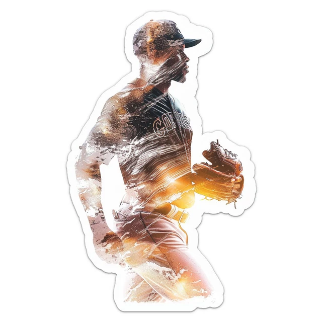 Baseball Second Base Sticker Phone Decal Water Bottle Stickers Car ...