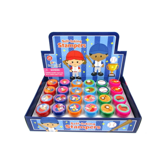 Baseball Self-Inking Stampers for Kids - 24 pcs - Walmart.com