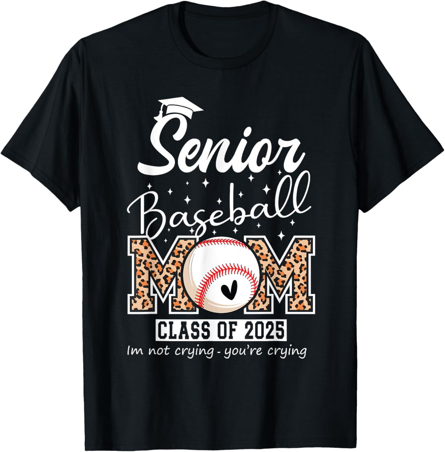 Baseball Senior Mom Class Of 2025 Baseball Senior Mama 2025 T-Shirt ...