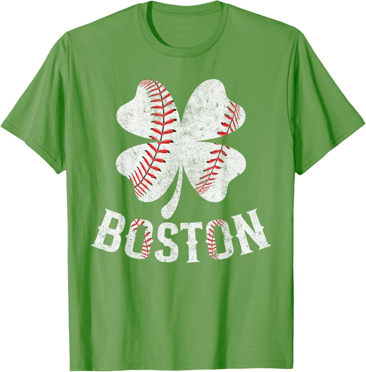 Baseball Shamrock Lucky Clover Boston St Patrick'S Day Unisex Men Women ...