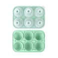 Baseball Shaped Ice Tray with 6 Compartments, Food-Safe Plastic Ice ...