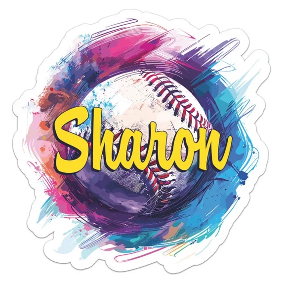 Baseball Sharon Sticker Phone Decal Water Bottle Stickers Car Decals ...