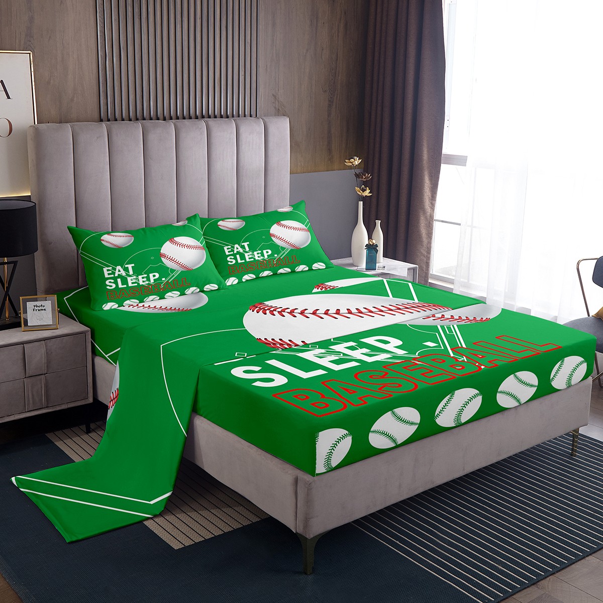 Baseball Sheets Queen Size Sports Comforter Ser Baseball Sheet Set ...
