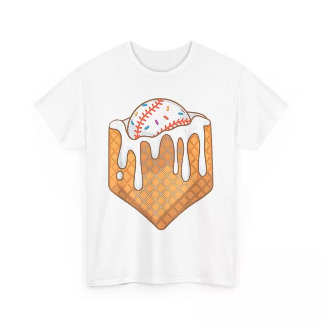 Baseball Shirt, Baseball Ice Cream Sports Baseball Supporters S-5XL ...