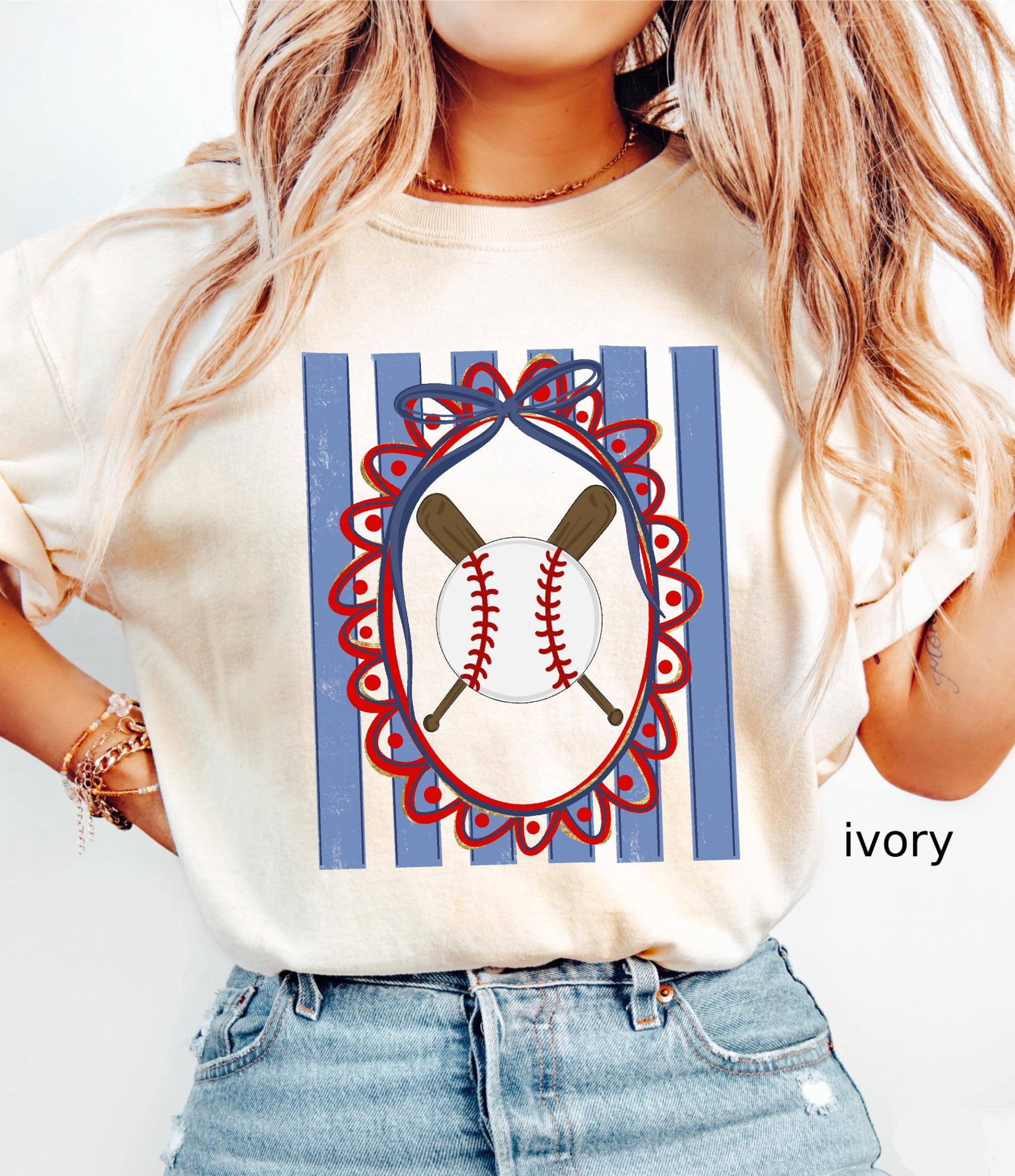Baseball Shirt Coquette Play Ball TShirt Trendy Sports Mom Tee Preppy ...