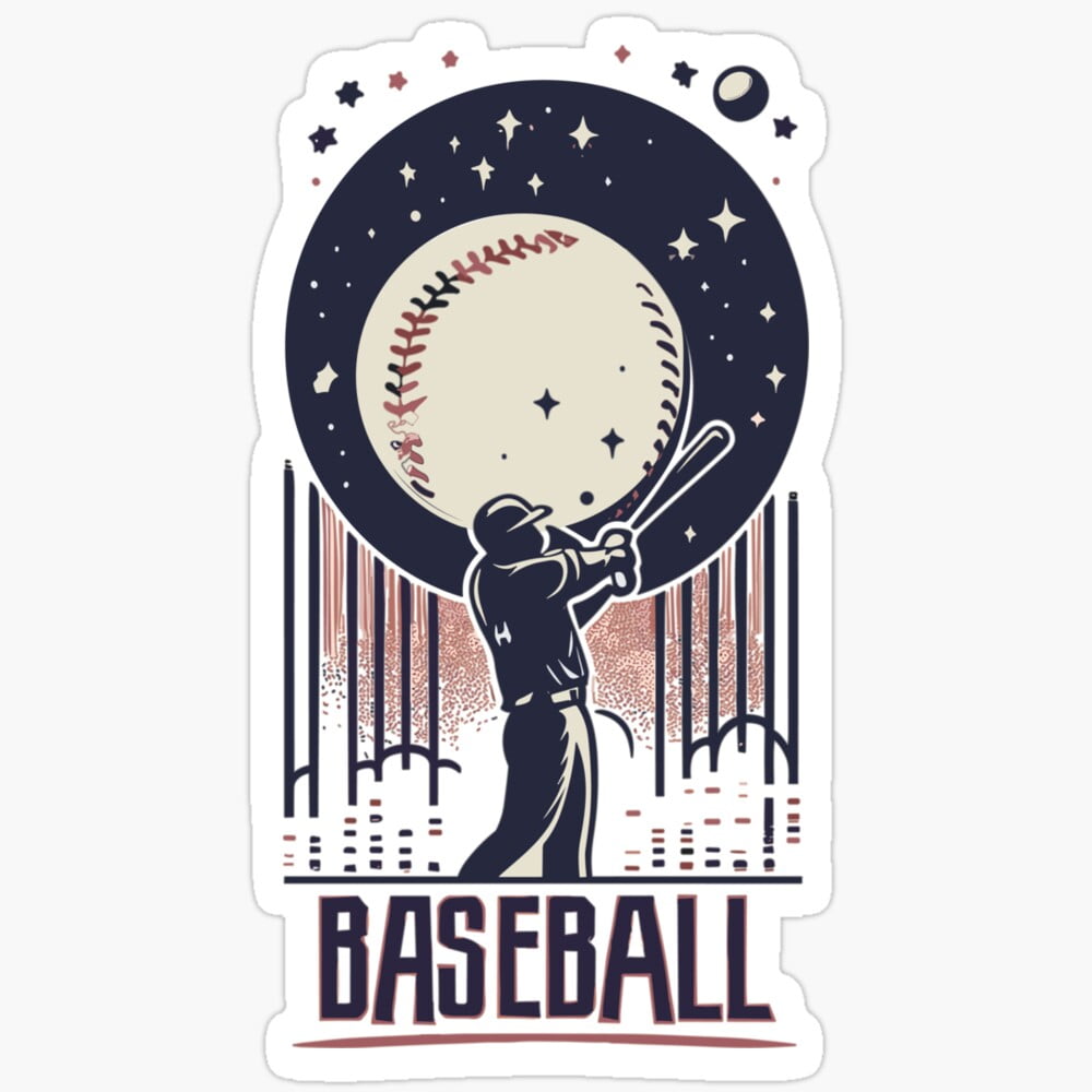 Baseball Simple Design Sticker Baseball Sticker, Football Sticker ...