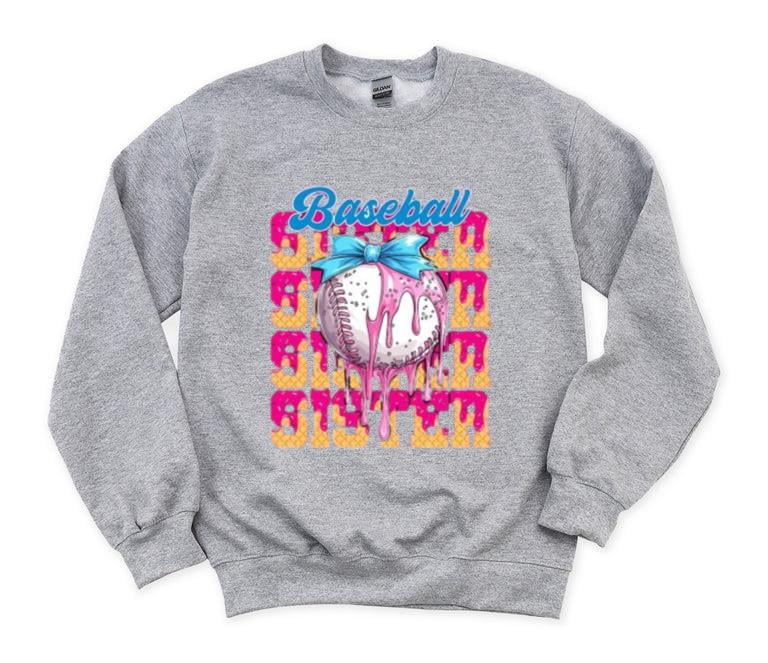 Baseball Sister Ice Cream Design Graphic for Game Day Fan Look ...