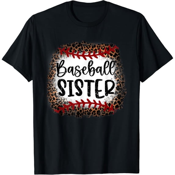 Baseball Sister Leopard Shirt Baseball Sister T-Shirt Gift for Men ...