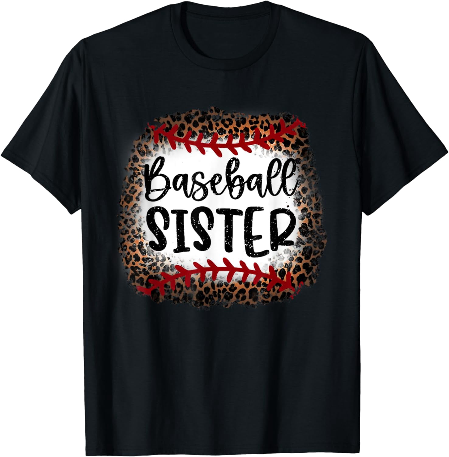 Baseball Sister Leopard Shirt Baseball Sister T-Shirt - Walmart.com