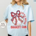 Baseball Sister Shirt Little Sister Biggest Fan Coquette Baseball Lil ...