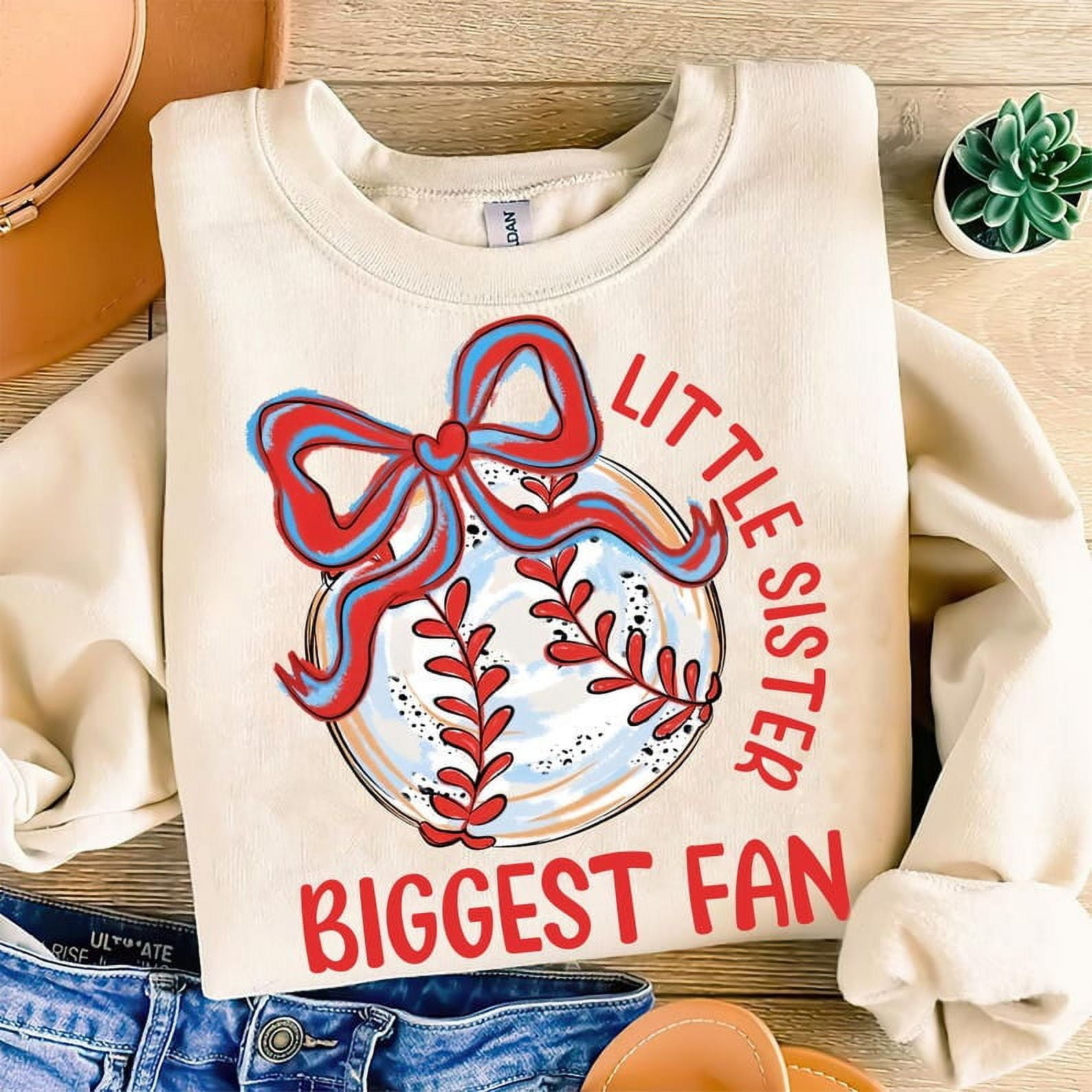Baseball Sister Sweatshirt, Little Sister Game Day Shirt, Baseball ...