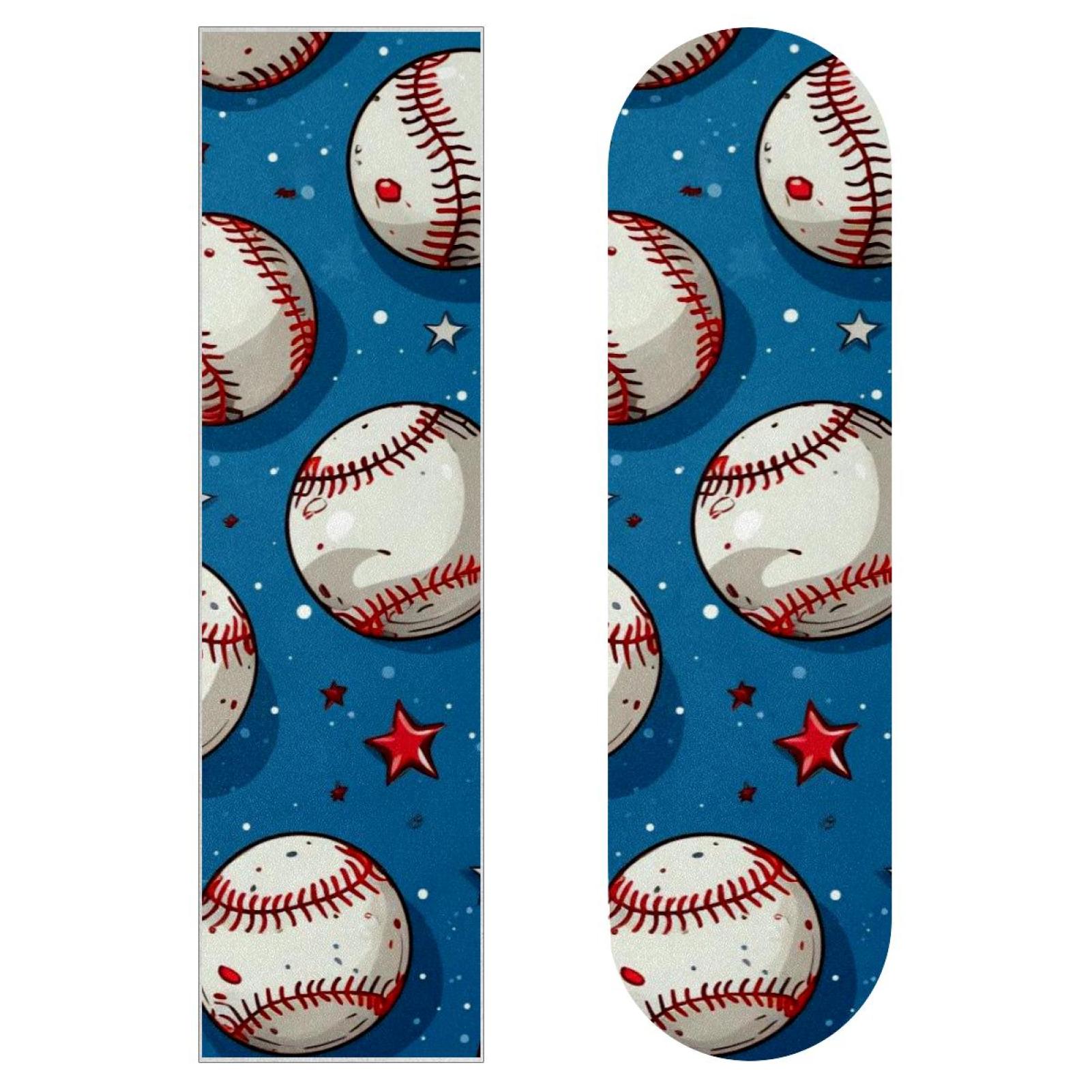 Baseball Skateboard Stickers Pack of Two Emery PVC Surface 8.8x32.6in ...