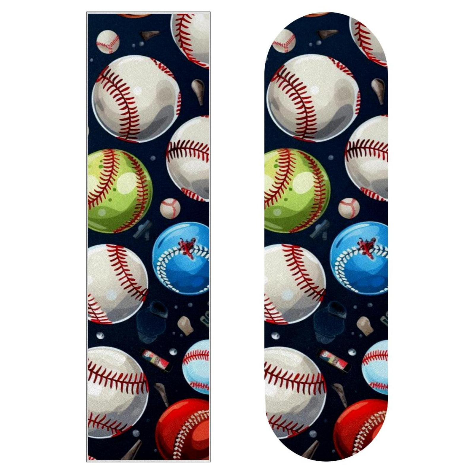 Baseball Skateboard Stickers (Pack of Two) - Emery Surface, PVC Back, 8 ...
