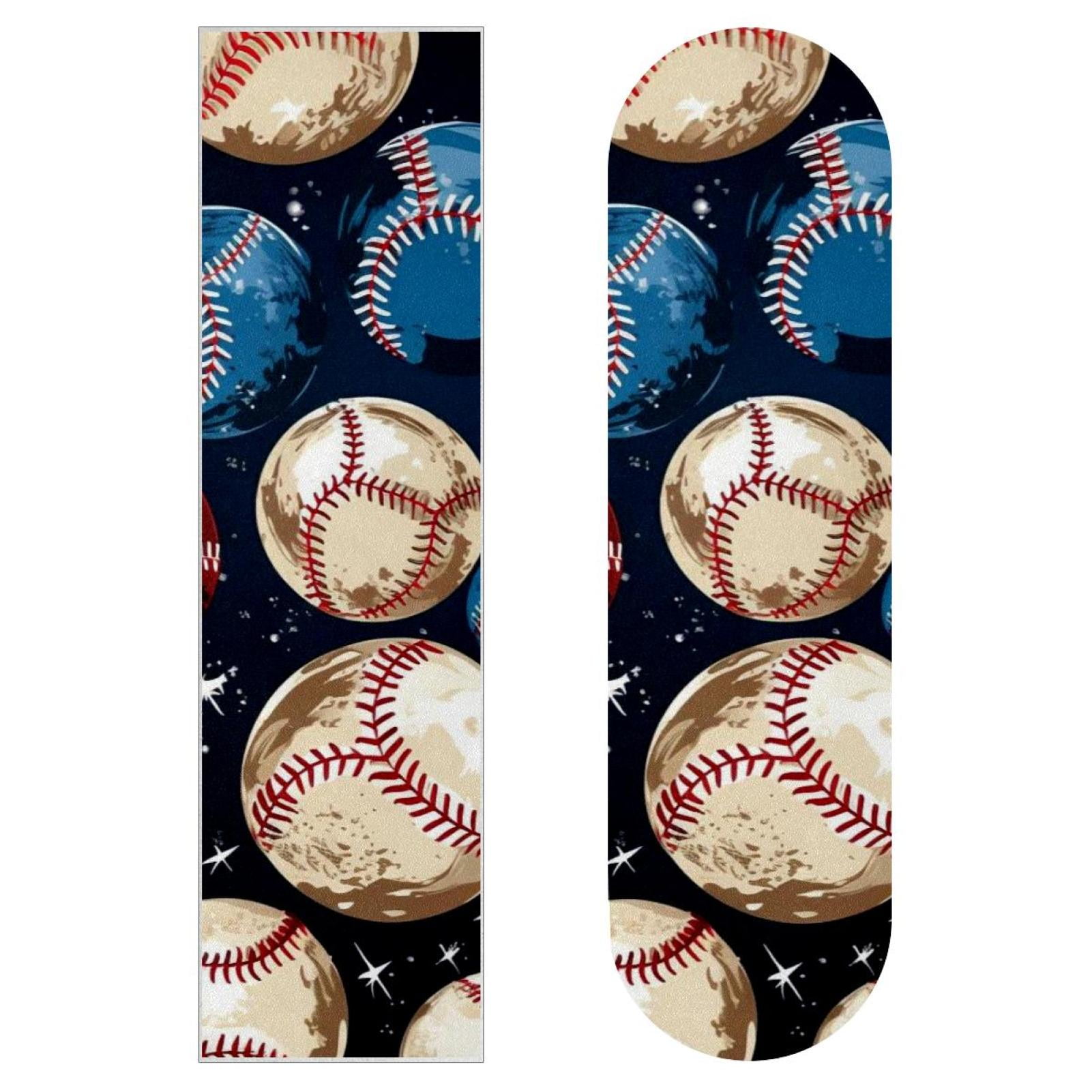Baseball Skateboard Stickers Pack of Two | Emery Surface with PVC Back ...
