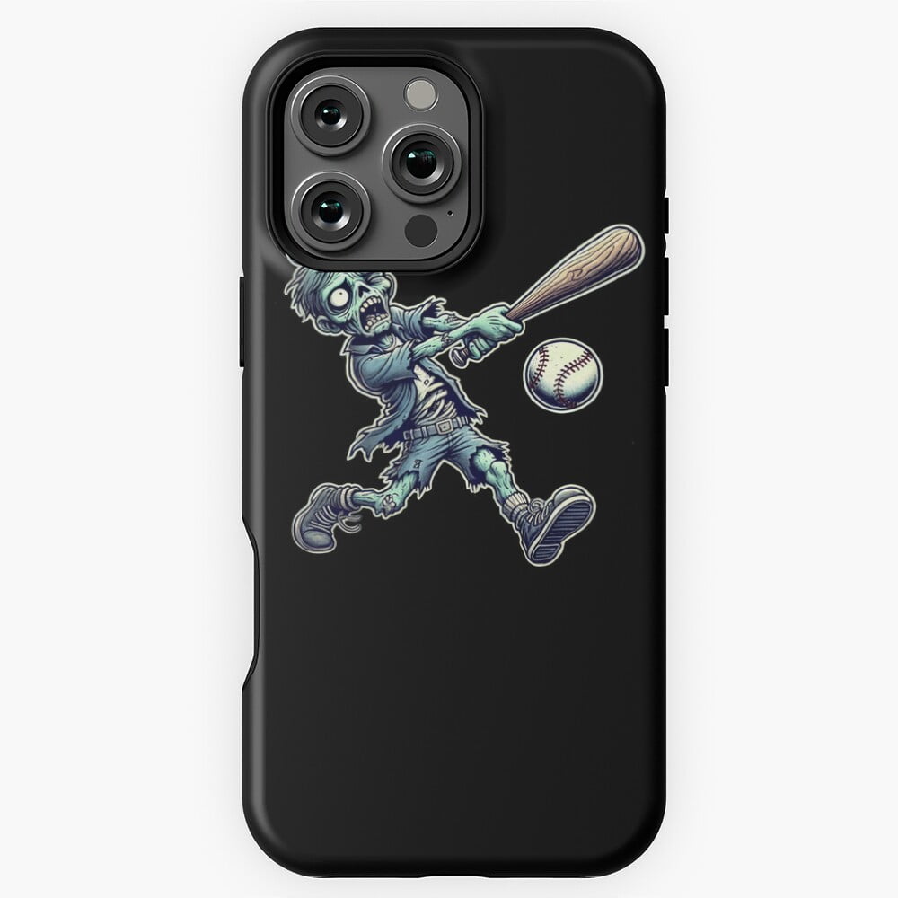 Baseball Skeleton Halloween Funny Scary Baseball Phone Case for iPhone ...