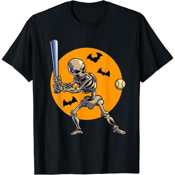 Baseball Skeleton Men Men Baseball Unisex S-5XL T-Shirt - Walmart.com