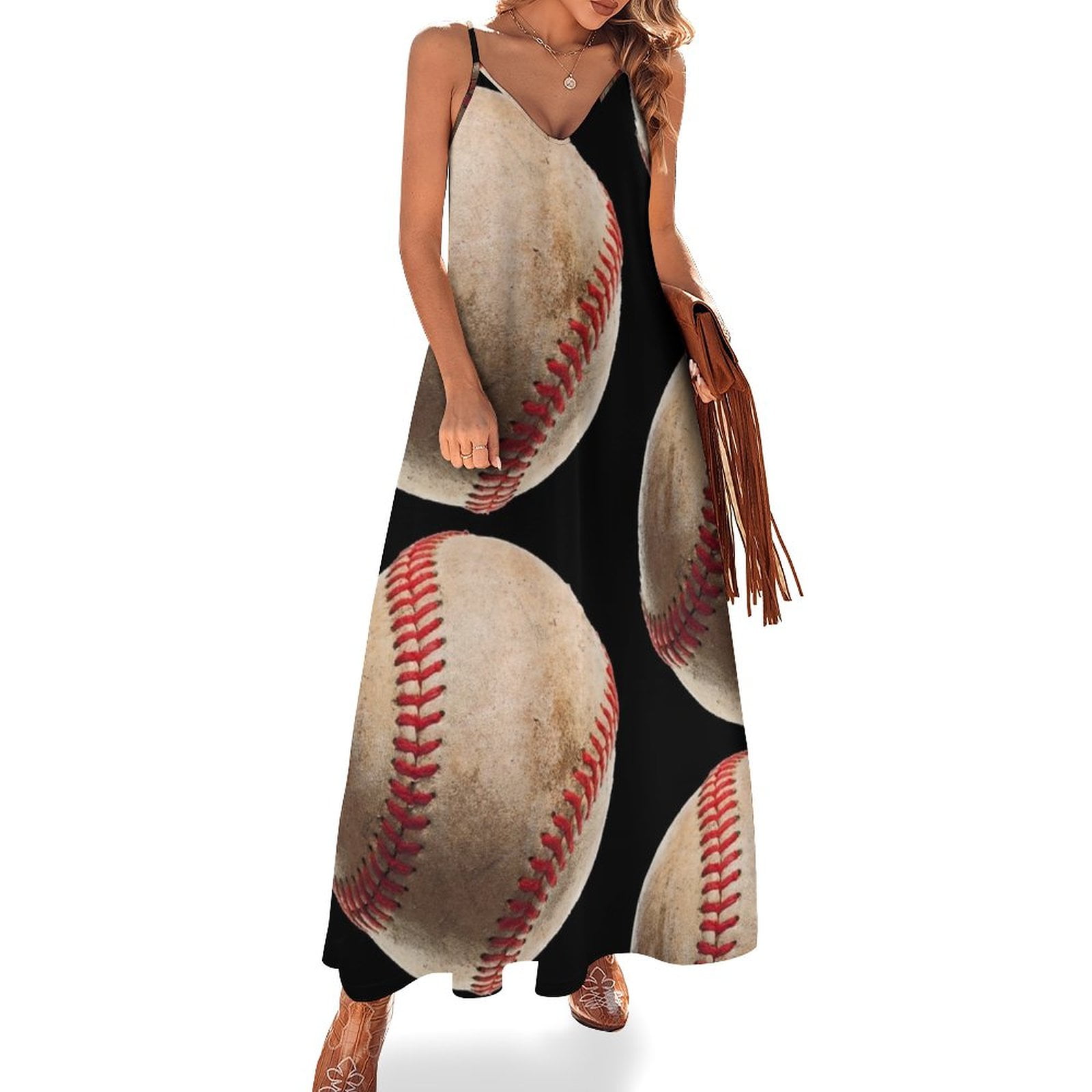 Baseball Sleeveless Dress dresses women summer Prom gown sensual sexy dress for women summer ...