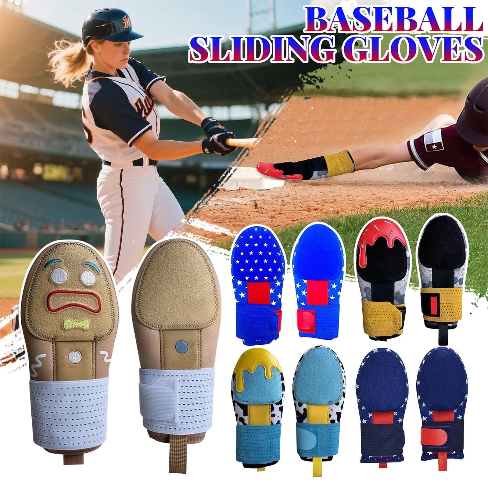 Baseball Sliding Mitt - Youth and Adult Sizes - Drippy Drip Accessory ...
