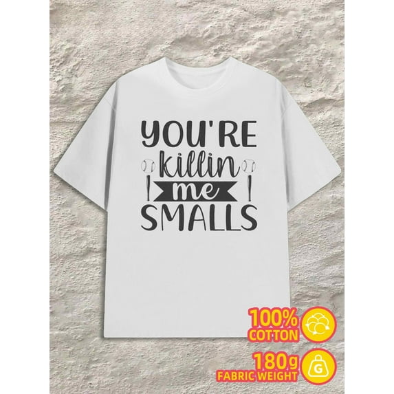 Baseball Smalls men's white 180G 100% Cotton Unique designs, summer ...