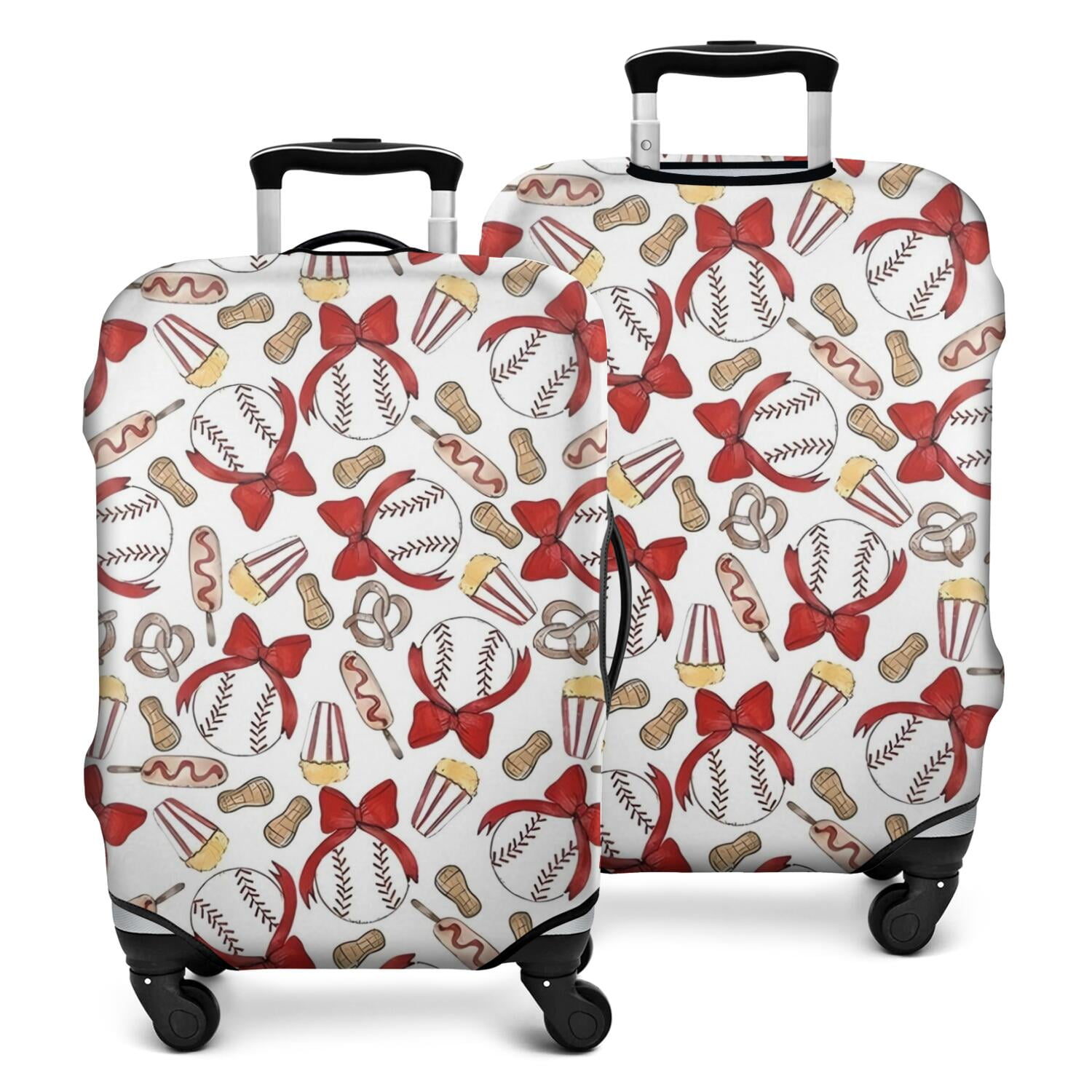 Baseball Snacks Pattern Luggage Cover Fashion Suitcase Cover Baggage ...