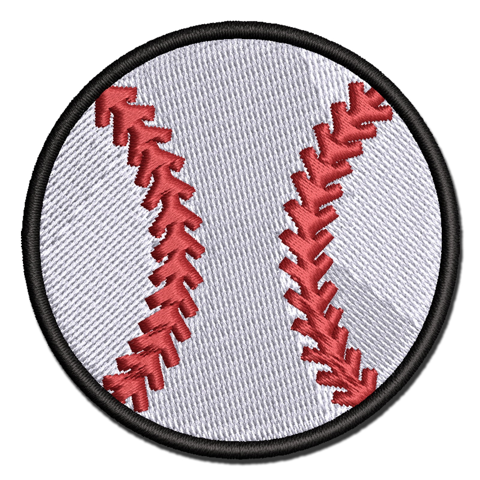 Baseball Softball Applique Multi-Color Embroidered Iron-On Patch - 3 ...