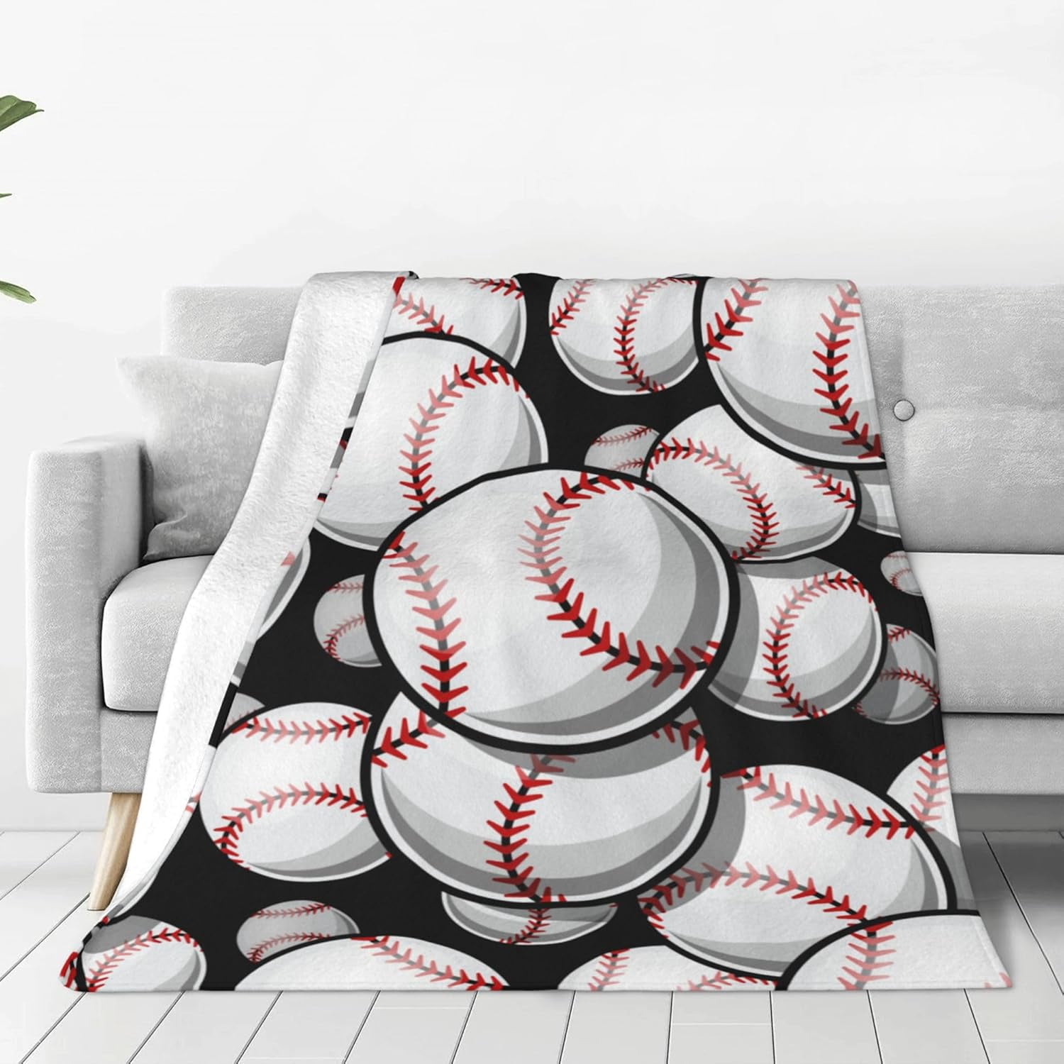 Baseball Softball Ball Blanket for Couch Bed Throw Blanket, Aesthetic ...