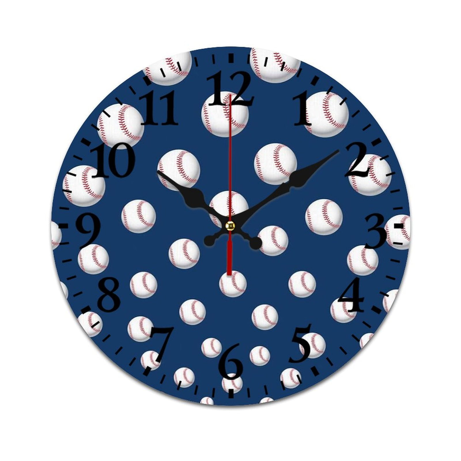 Baseball Softball Ball Wall Clock Modern Design Clocks Wall Hanging ...