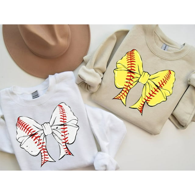 Baseball Softball Coquette Bow Soft Girl Era Baseball Coquette Softball ...