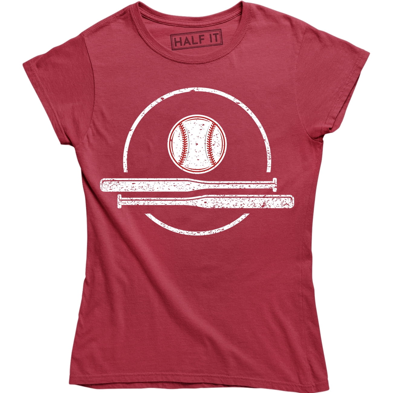 Baseball Softball Heavy Hitter Women Sports Outdoor Game Team T-Shirt ...