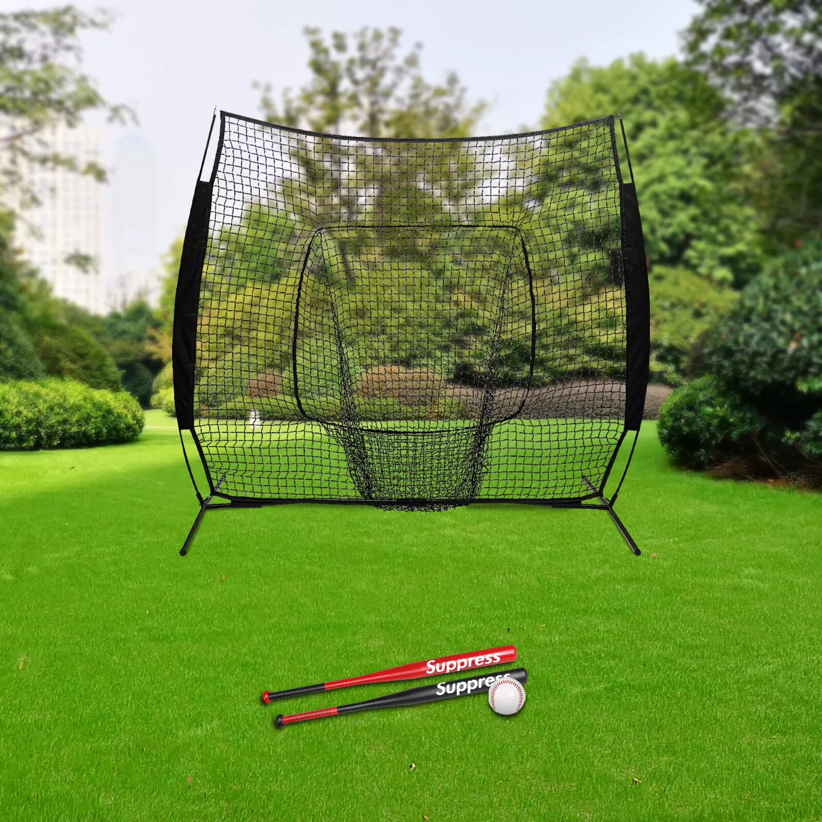 Baseball Softball Hitting Pitching Net Baseball Backstop Practice Net ...