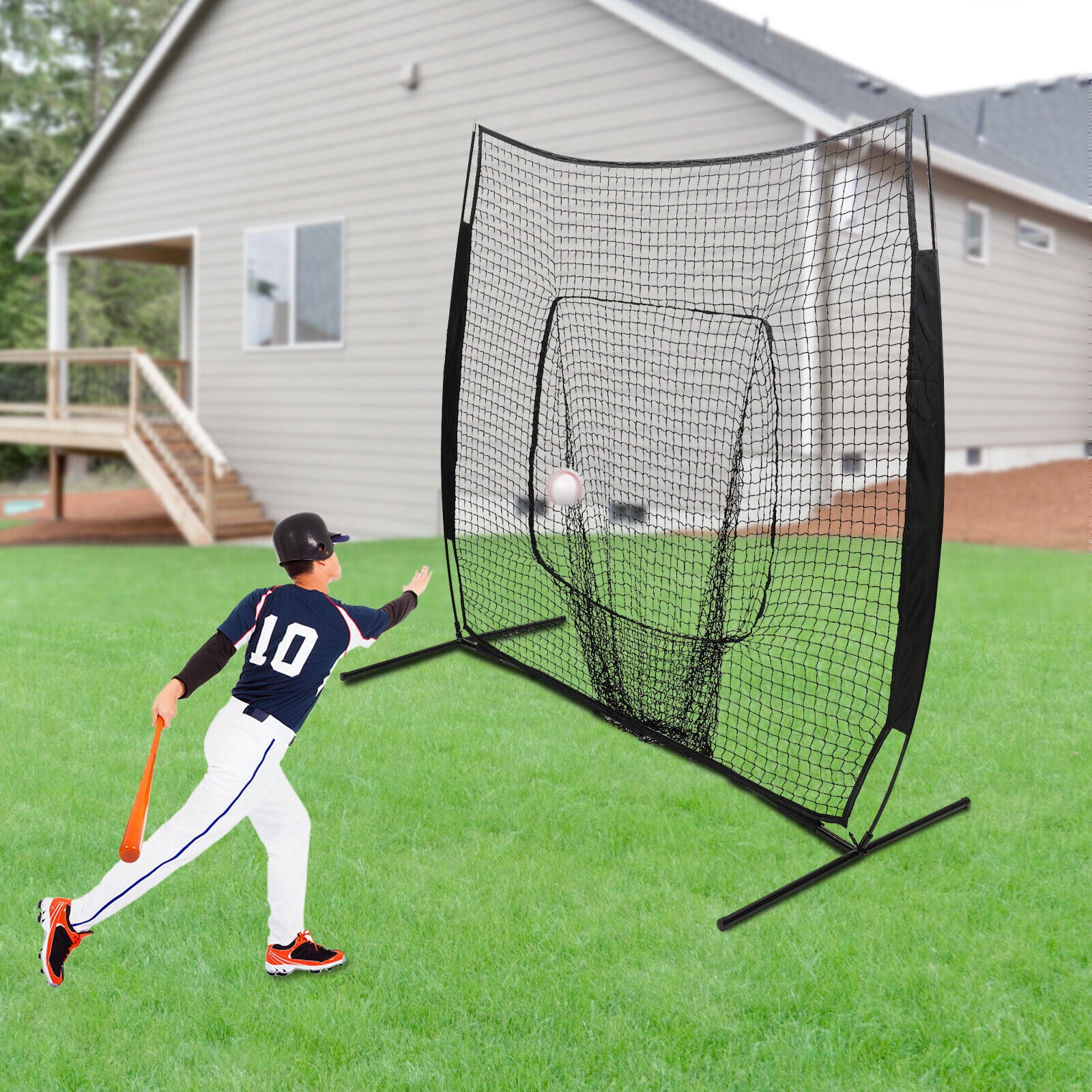 Baseball Softball Hitting Pitching Net, Baseball Backstop Practice Net ...