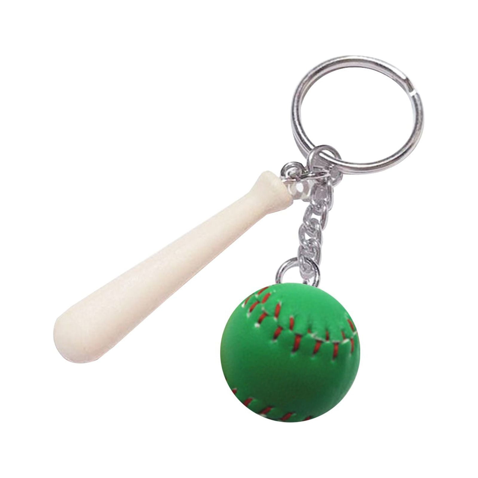 Baseball Softball Keychain Set PU Leather Sport Keyring Accessories ...
