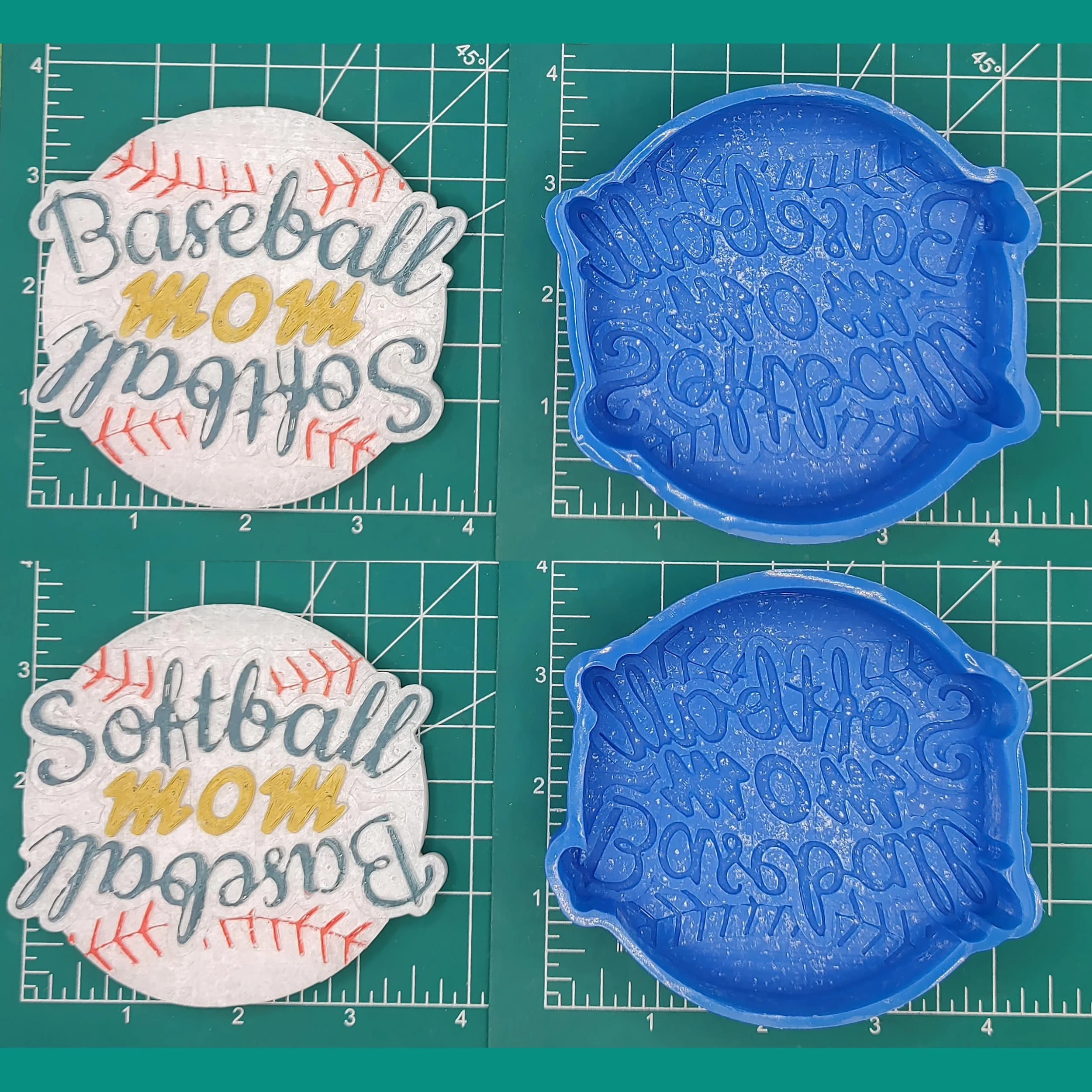 Baseball & Softball Mom Silicone Freshie Mold - Walmart.com
