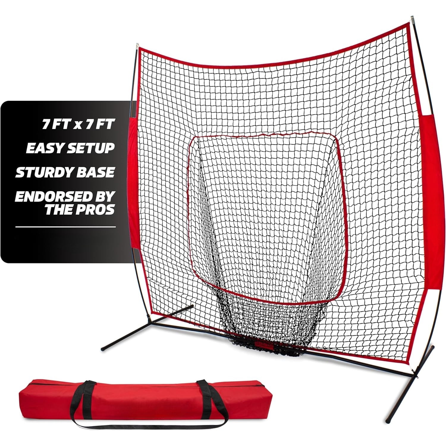 Baseball Softball Practice Net 7x7 with Baseball Accessories for ...