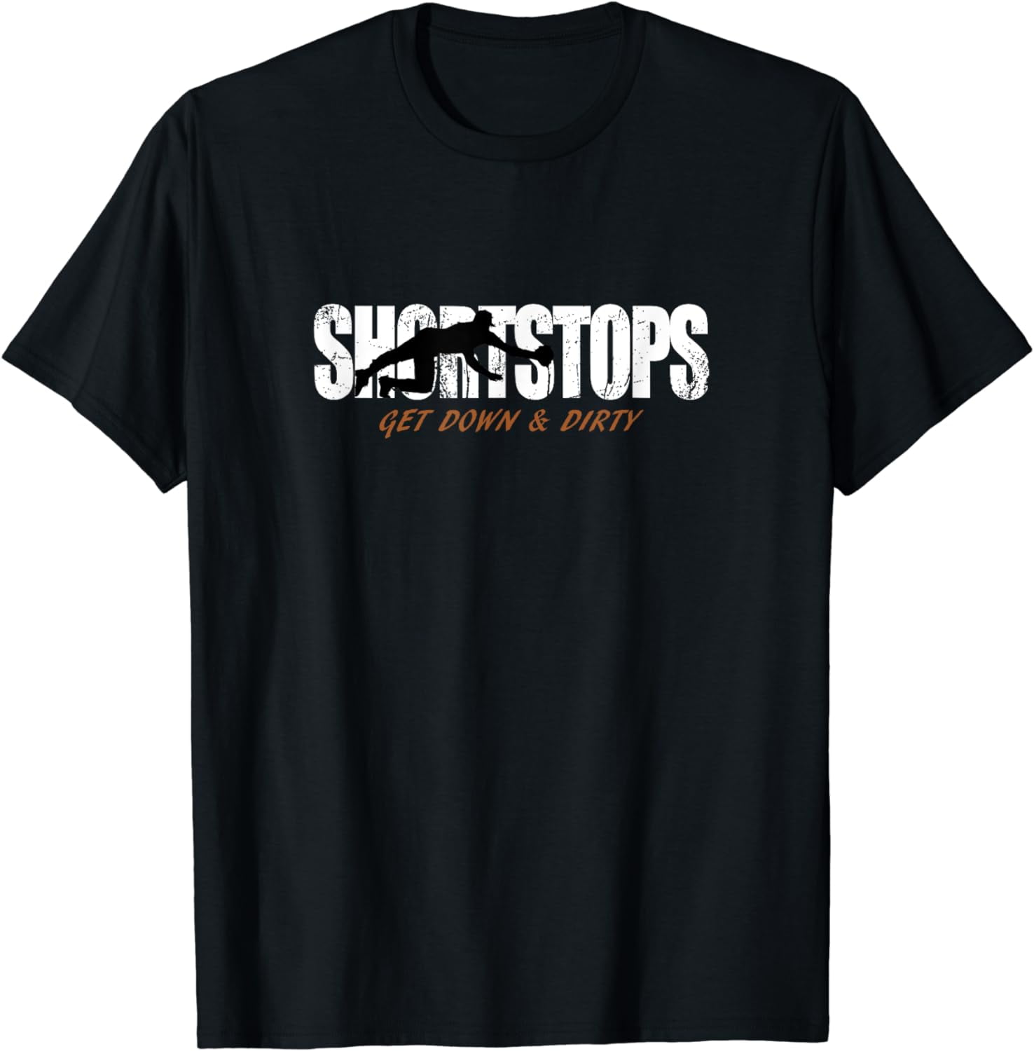 Baseball Softball Shortstop Tshirt Get Down and Dirty Shirt T-Shirt ...