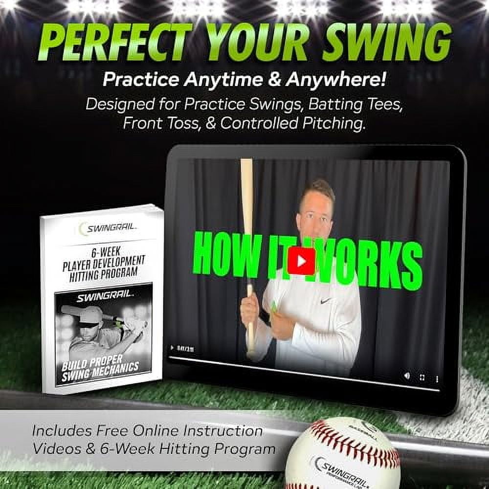 Baseball/Softball Swing Trainer Aid - Equipment for Batting and Hitting ...