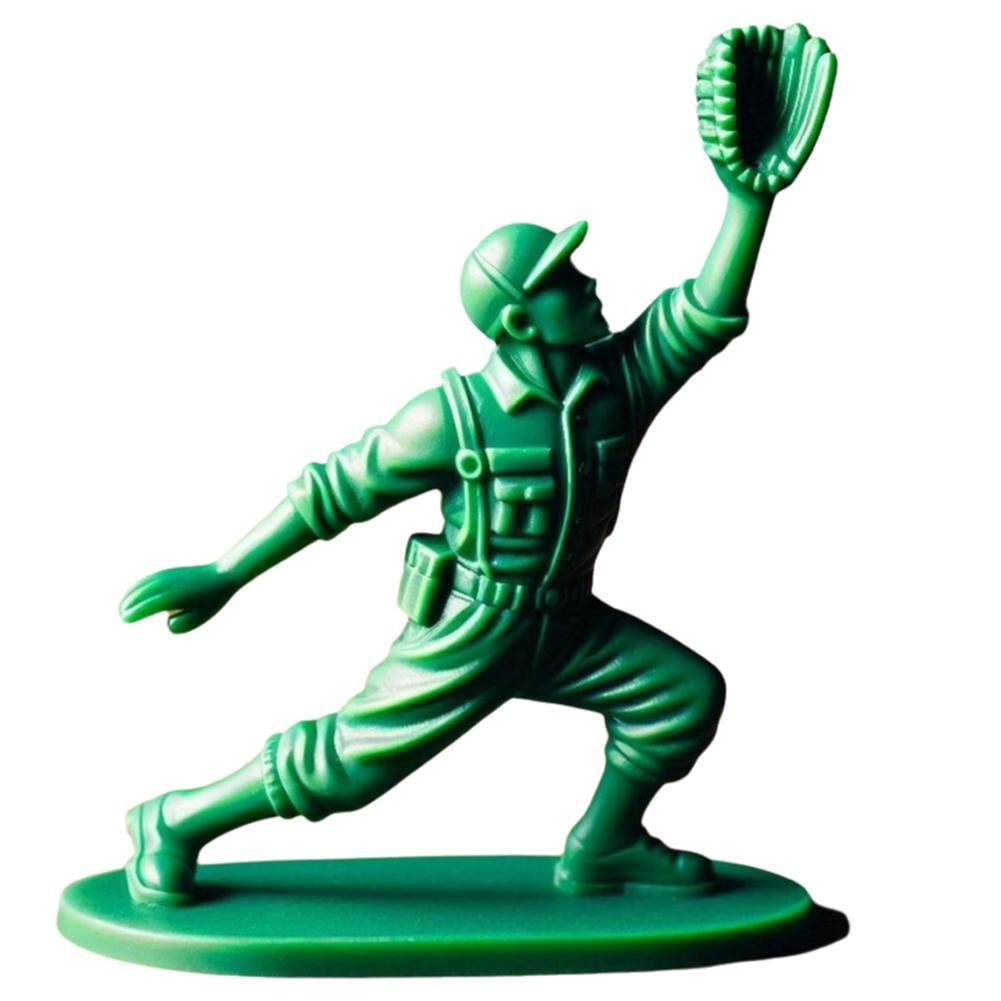 Baseball Soldier, Baseball Soldier Figurines, Green Baseball Players ...