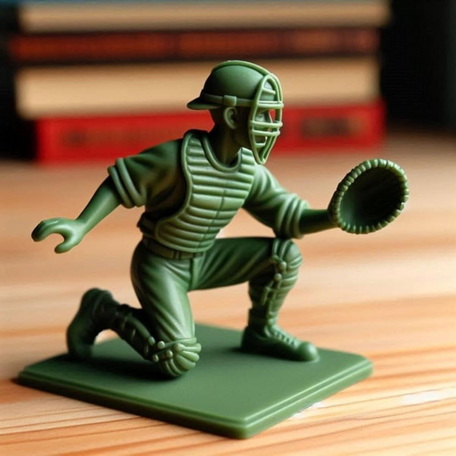 Baseball Soldier Figurine, Classic Toy Soldiers Set, 2-Inch Green ...