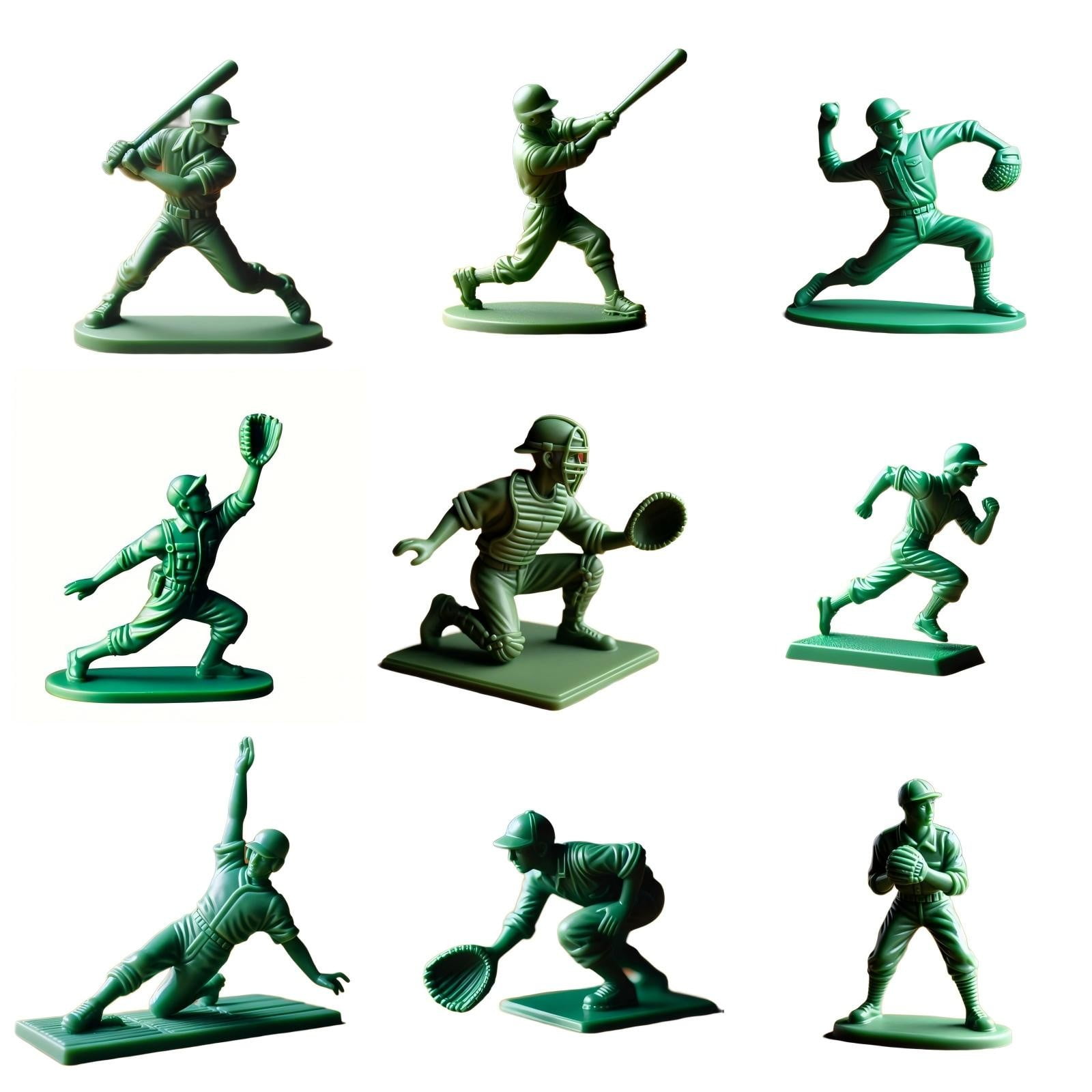 Baseball Soldier Statue Desktop Game Decoration for Baseball Fans ...